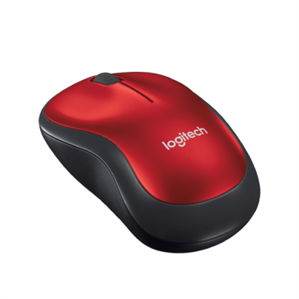 Mouse Logitech M185 Inalámbrico Color Rojo - Nidbit